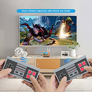 EASEGMER Handheld Games Controller for GV300S Games Console - Handheld Controller Gamepad Family Gift for Two Players (Grey Controller)
