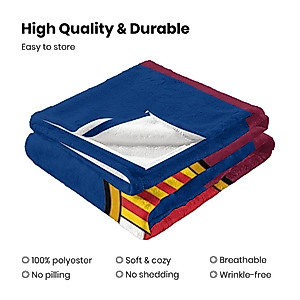 Gymtmwn FC Blanket Plush Throw Size Blanket 50"X60"
