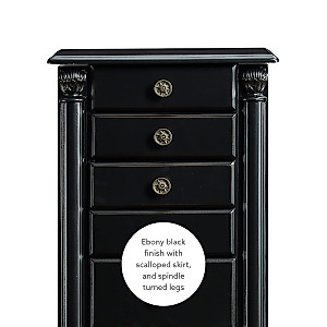 Powell Ebony Jewelry Armoire