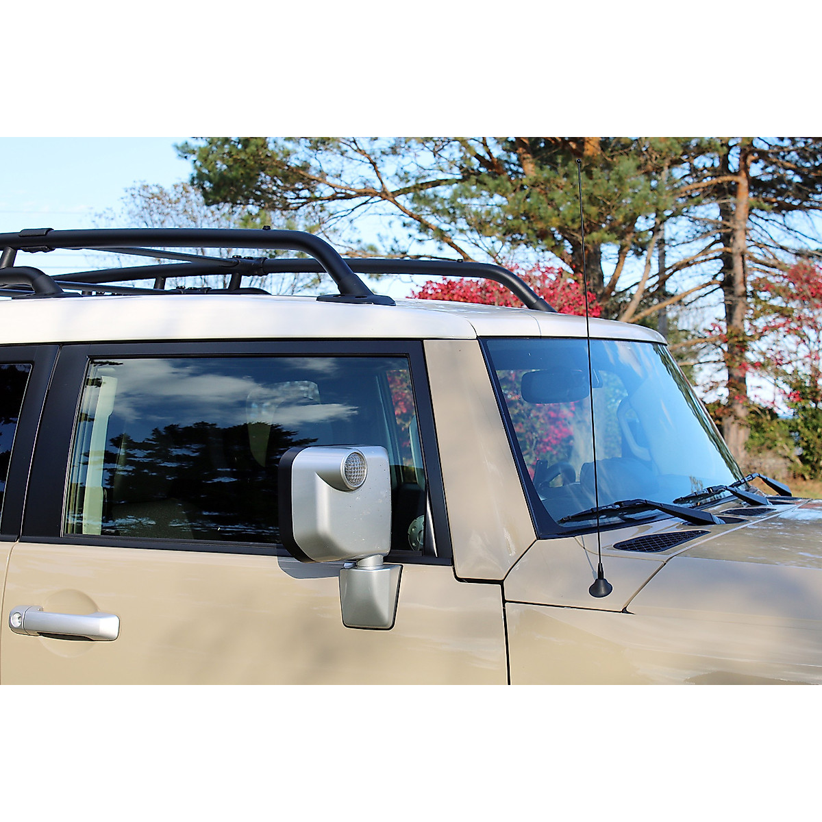 AntennaMastsRus - 31 Inch Black Antenna fits Ford F-150, F-250, F-350, F-450, F-550, F-600, F-650 | Dodge Ram 1500, 2500, 3500 - Stainless Steel Threading