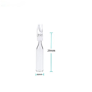 Polyspring Insert Clear Glass, 6mm Insert Diameter,HPLC Vial Insert Volume 200µl (Pack of 100)