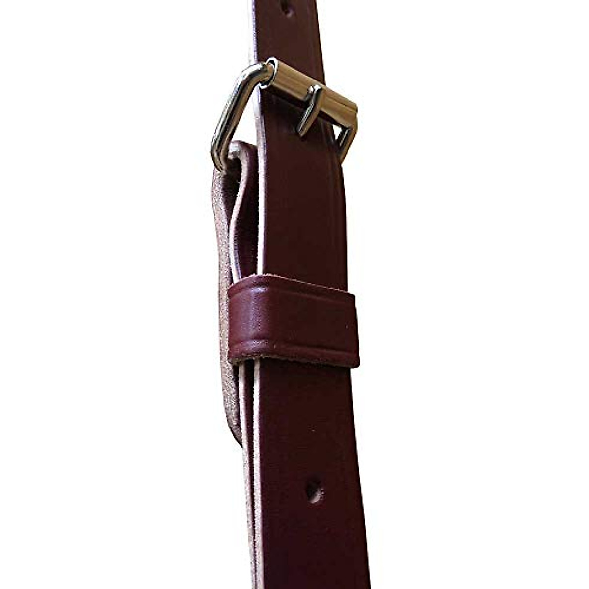 Outfitters Supply Classic Canvas & Leather Horse or Mule Feedbag, Handmade in Montana USA Leather, Adjustable Strap, Solid Leather Bottom with Leather Side Ventilation