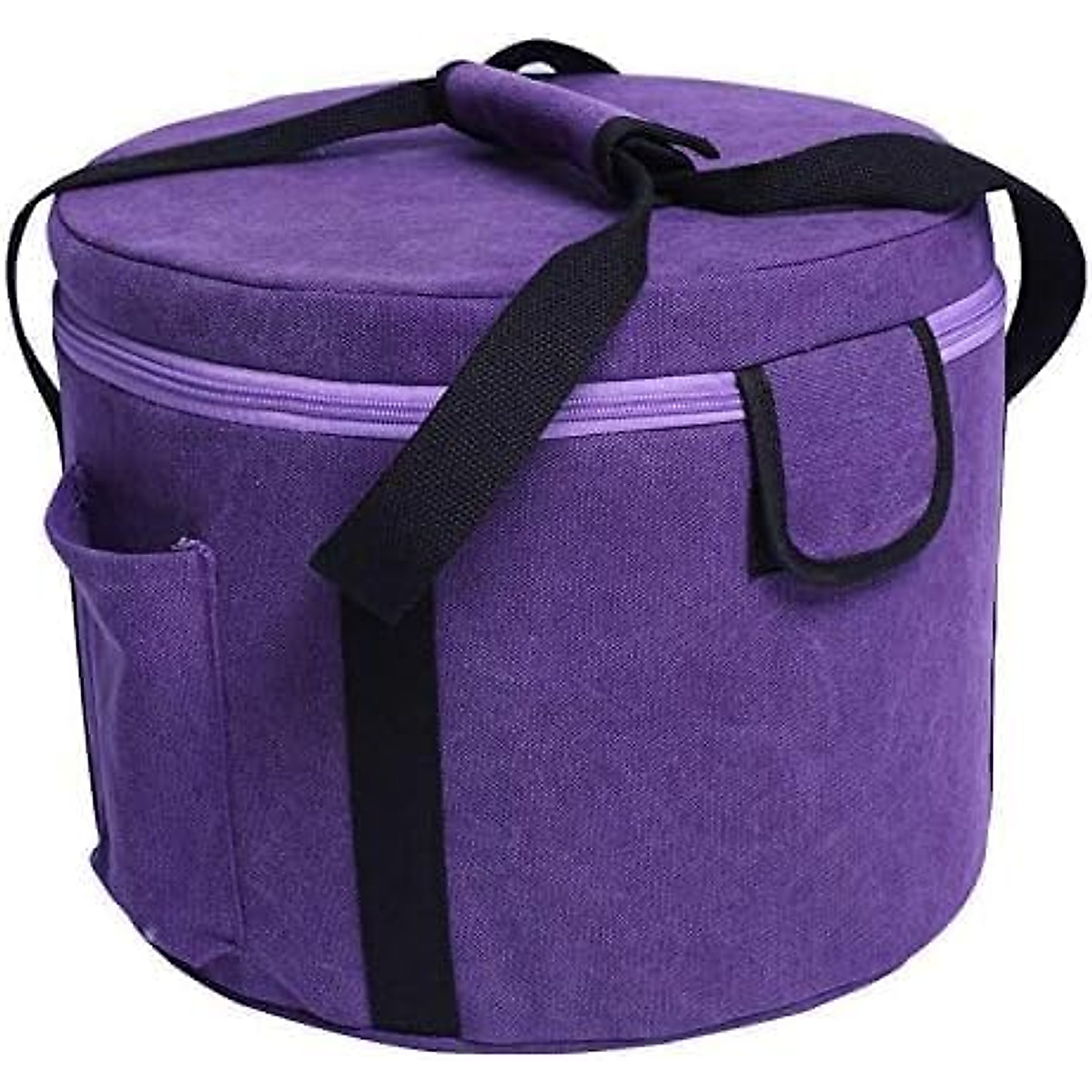 ENERGYSOUND Purple Colored Canvas Carrier for Holding Crystal Singing Bowl 8"