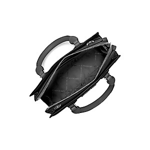 Michael Kors Sheila Small Non-Leather Vegan Satchel (Black)