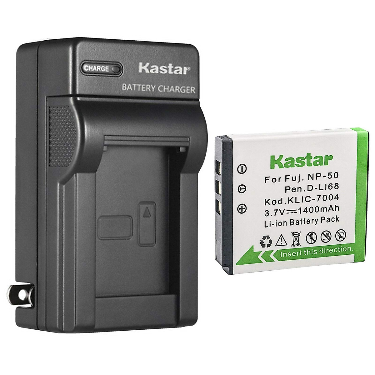 Kastar 1-Pack SX-50 Battery and AC Wall Charger Replacement for SiOnyx Aurora SX-50, SX50 Battery, SiOnyx Aurora Day/Night Action Camera, SiOnyx Aurora Sport Water-Resistant IR Night Vision Camera