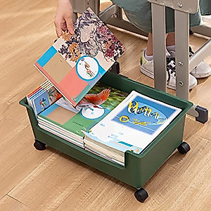 Classroom Book Container Bin Space Saving Book Storage Bins for Files Newspapers CDs