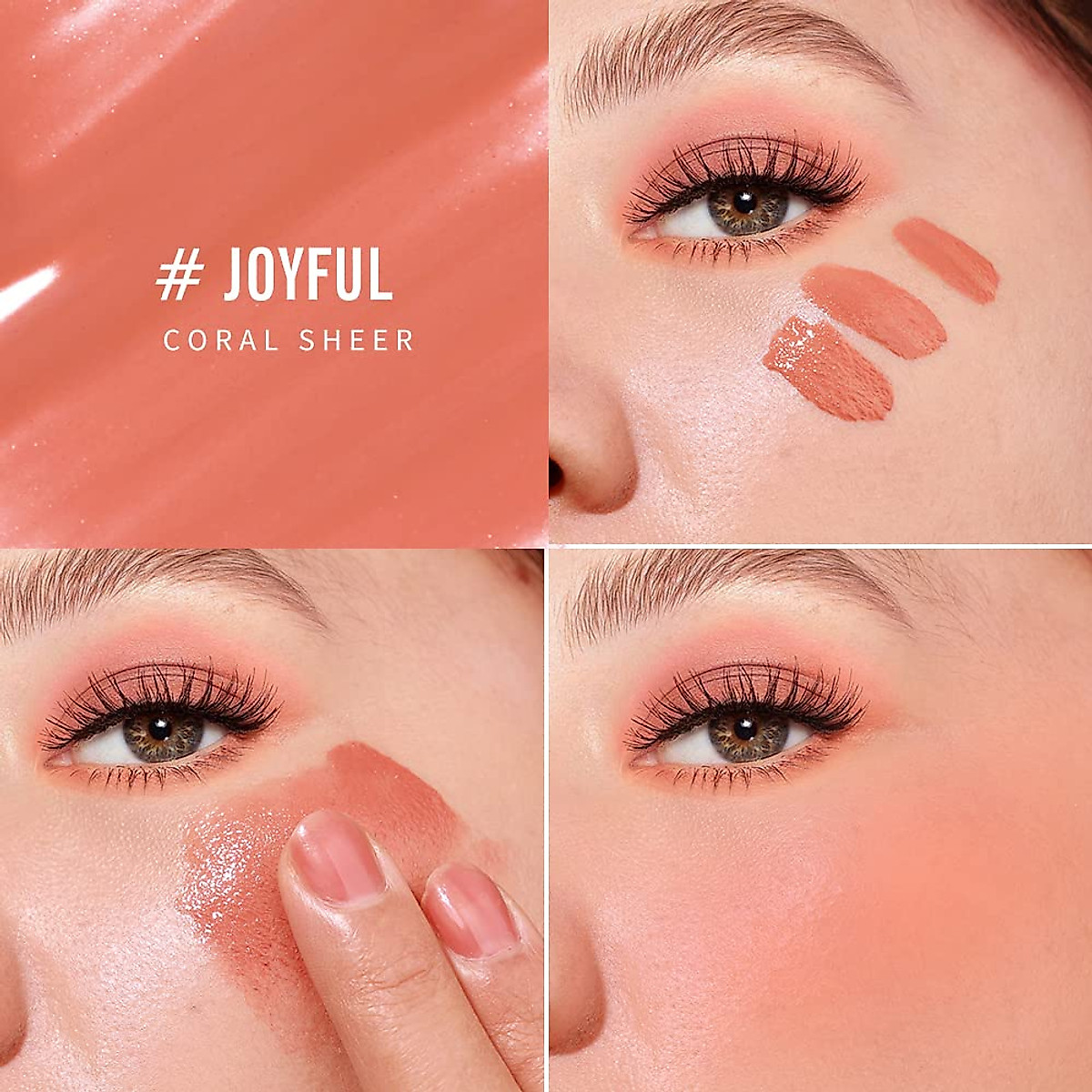 KIMUSE Soft Cream Blush Makeup & 2 Color Dual Cream Contour Stick