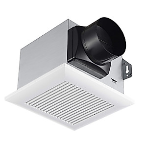 Tech Drive Very-Quiet 80 CFM, 1.5 Sone No Attic access Needed Installation Bathroom Ventilation and Exhaust Fan