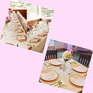 Amkoskr 100 Pcs 12 Inch Round Lace Gold Paper Doilies Gold Foil Paper Placemats Doily Paper Pad for Cakes Crafts Party Weddings Tableware Decor