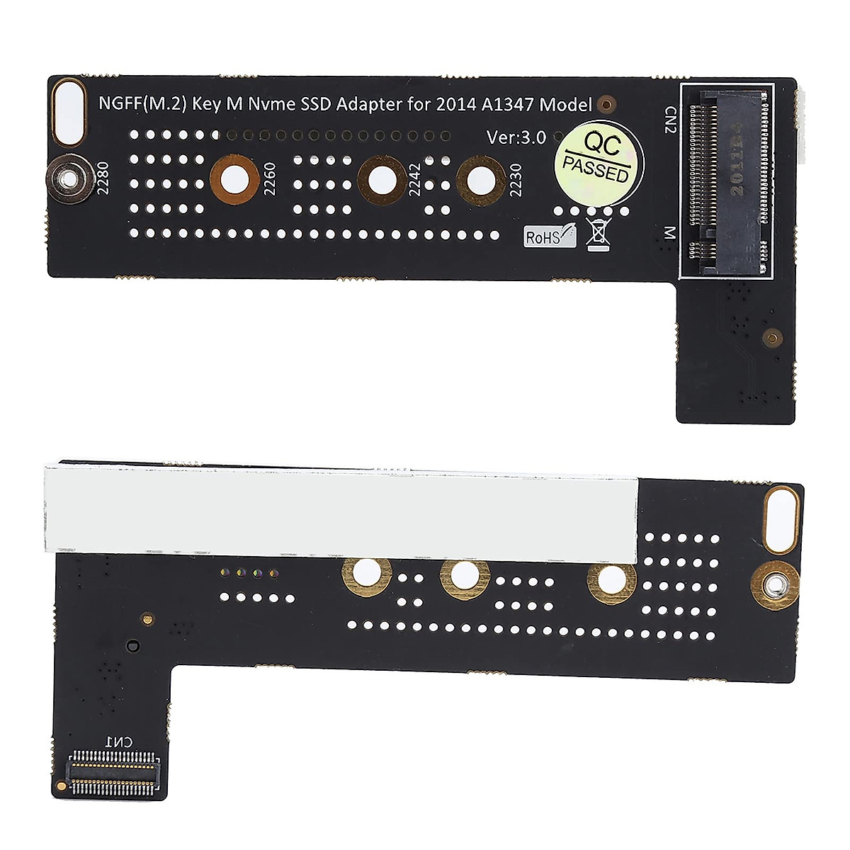 M.2 NGFF MKey NVME SSD Converter Card Adapter Module for OS Mini A1347 Model 2014, M.2 NGFF MKey NVME SSD Adapter Support Easy Installation