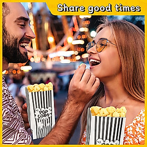 DECYOOL Popcorn Bags，350 Pack Popcorn Bags Individual Servings Popcorn Machine Accessories for Popcorn Bars, Movie Nights, Concessions