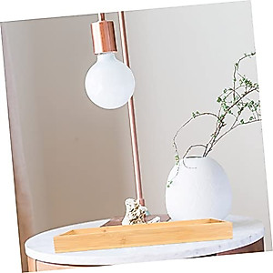 Cabilock 3pcs Jewlery Tray Rectangular Tray Jewelry Earrings Wooden Serving Tray Toilet Tank Tray Earrings Box Tray Storage Tray Platter Footstool Toilet Tray Bathroom Toiletries Holder Key