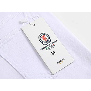 Boy's Stylish Moto Biker Skinny Ripped Wrinkled Stretch Fit Denim Jeans Pants,White,14