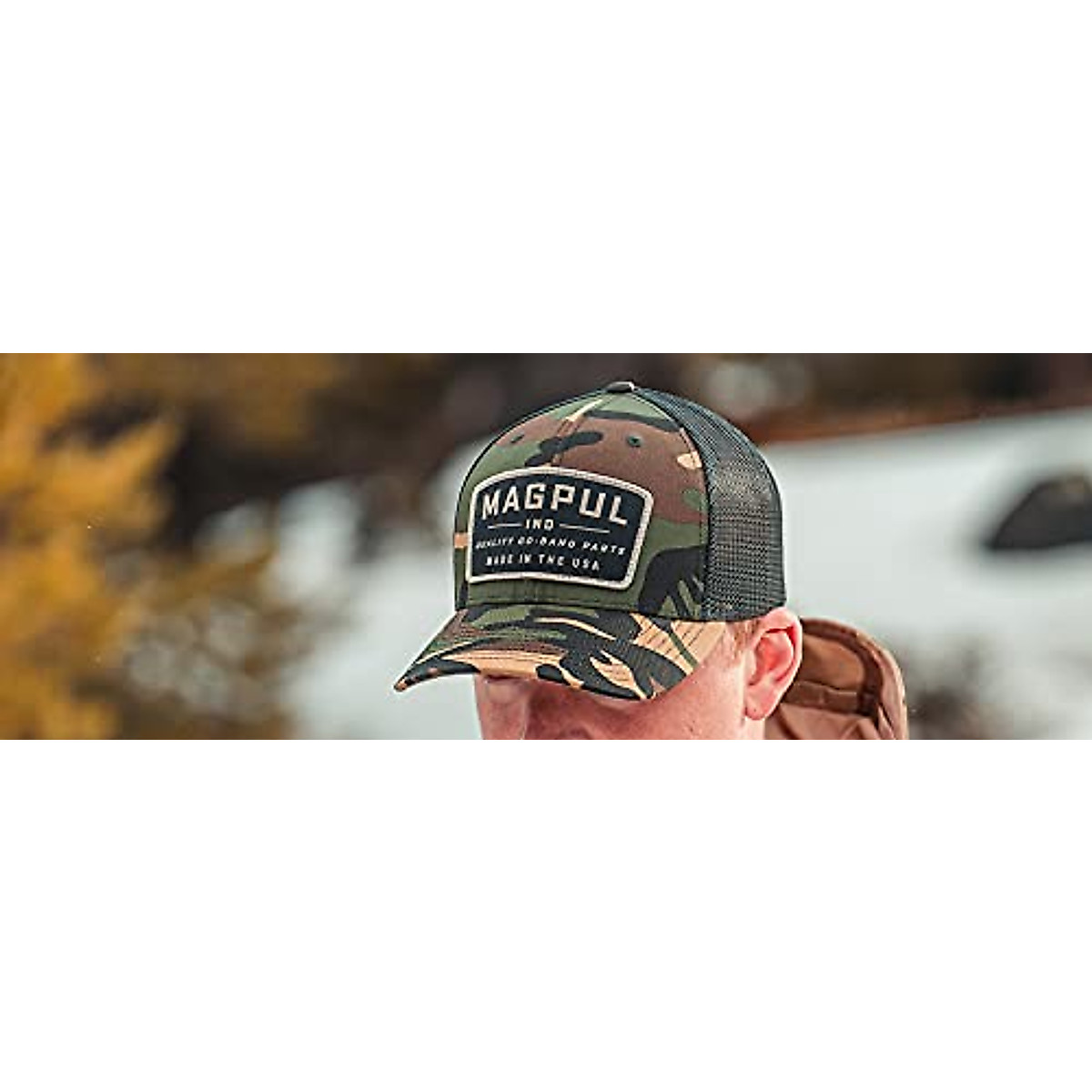Magpul mens Magpul Snap Back Baseball Cap, One Size Fits Most Go Bang Trucker Hat Woodland Camo, Woodland Camo, One Size US