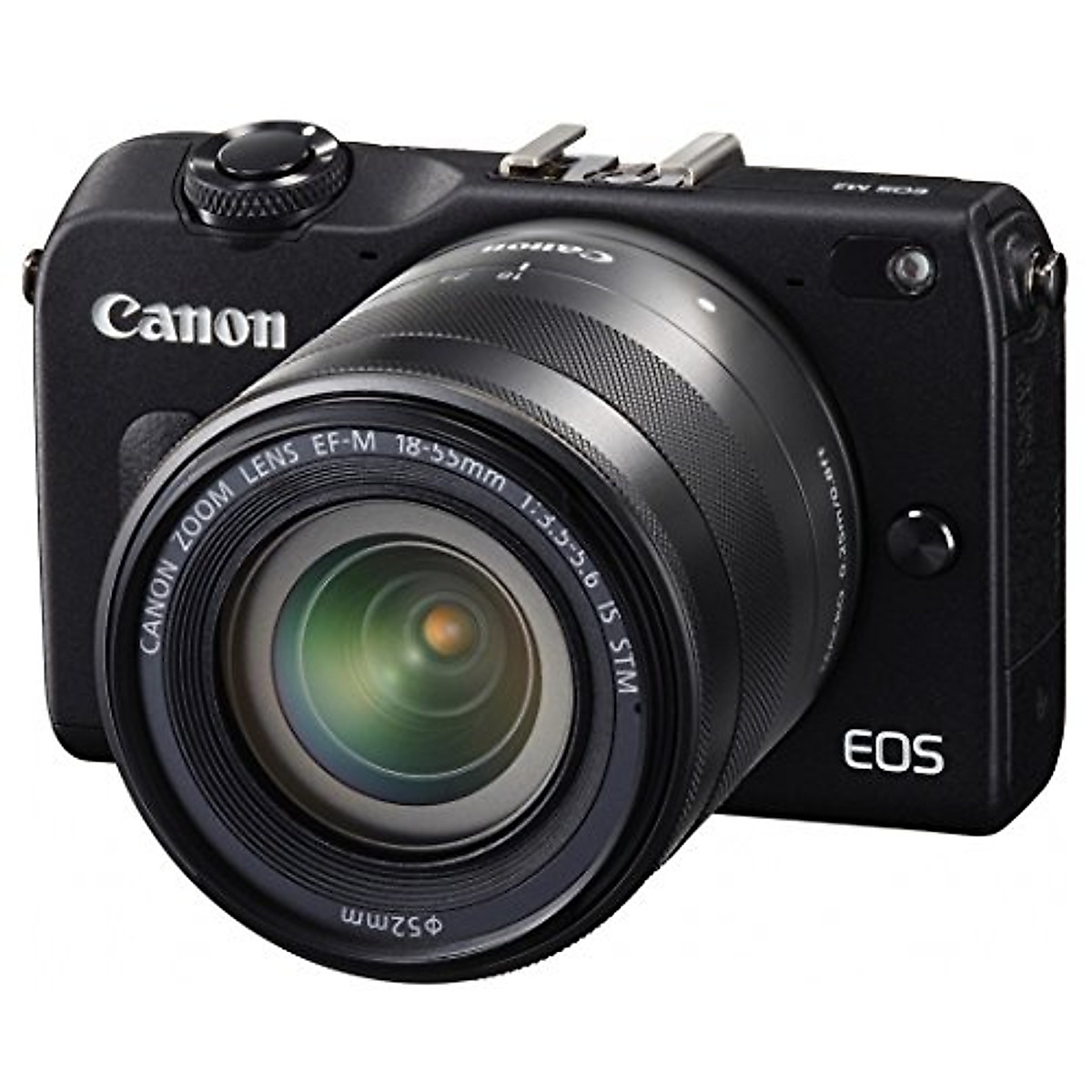 Canon Mirror-Less SLR Camera EOS M2 Triple Lens kit (Black) EF-M18-55mm F3.5-5.6 is STM EF-M22mm F2 STM EF-M11-22mm F4-5.6 is STM Comes EOSM2BK-TLK [International Version, No Warranty]