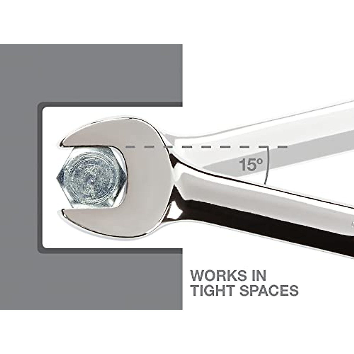 TEKTON 1/2 Inch Stubby Combination Wrench | 18047