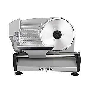 Kalorik 200W Professional Food Slicer with Safety Switch, Easy to Clean, Stainless Steel
