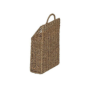 Household Essentials ML-5613 Seagrass Wall Basket Set, Brown, 2 Piece