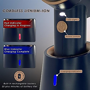 Century Ridge Cordless Car Vacuum, Portable Handheld Vacuum Cleaner 120W Lithium Ion Battery w/Charging Base Stand, 2-in-1 Mini Vacuum & Air Duster w/Attachments & Storage Bag