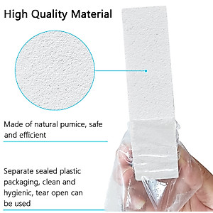 4TH Pumice Stone for Toilet Bowl Cleaning,Powerfully Remove Stubborn Stains： Limescale,Hard Water Ring,Calcium Buildup,Iron,Rust