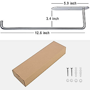 Emblshnt Under Counter Paper Towel Holder Wall Mount Paper Towel Holder, Hanging Paper Towel Holder Under Cabinet Paper Towel Holder, Wall Paper Towel Holder Wall Mounted, Paper Towel Holders