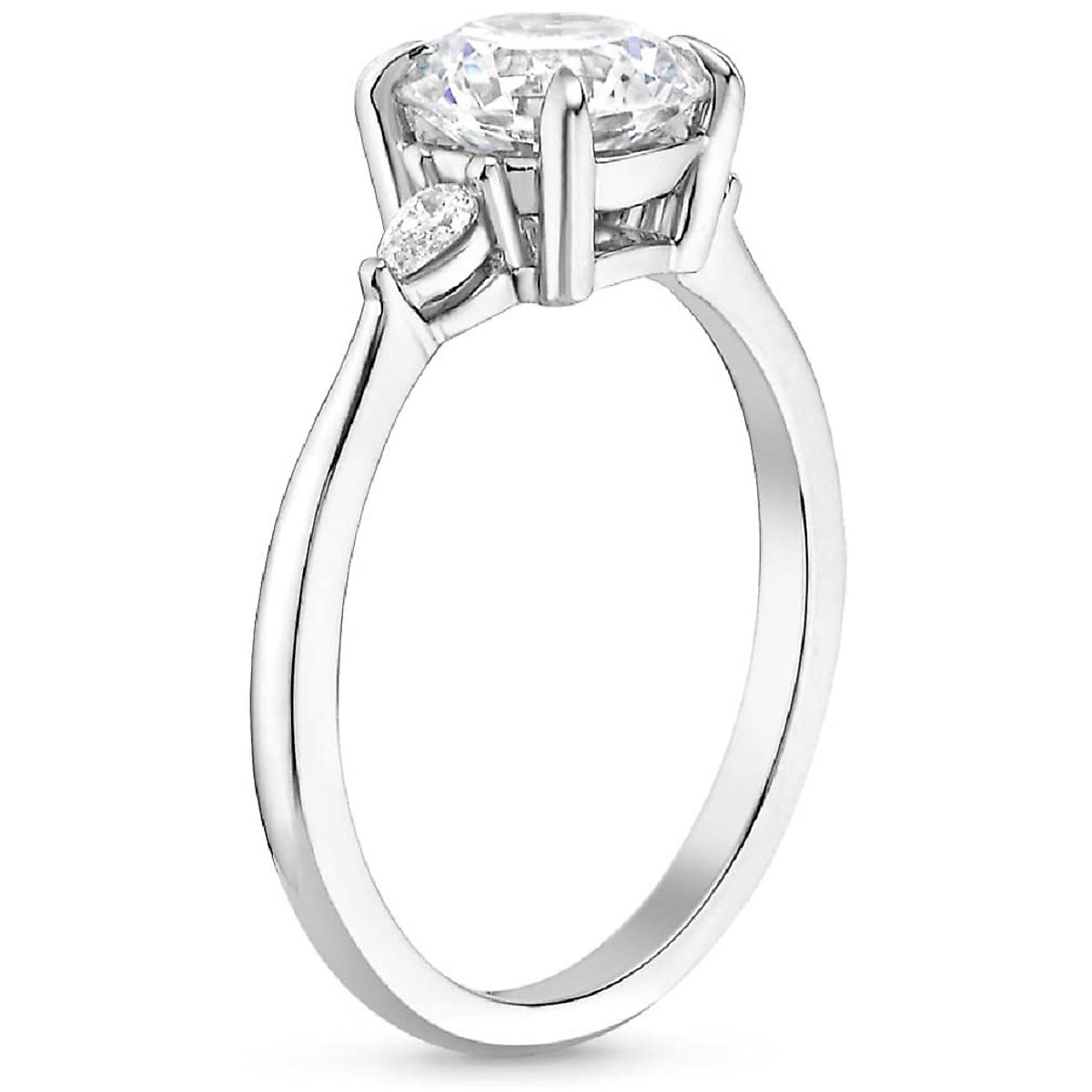 JEWELERYN Lovely Solitiare Bridal Set, Marquise Cut 3 CT, Colorless Moissanite Ring Set, 925 Sterling Silver, Engagement Ring, Wedding Ring, Christmas Gift, Perfact for Gift Or As You Want (6.5)