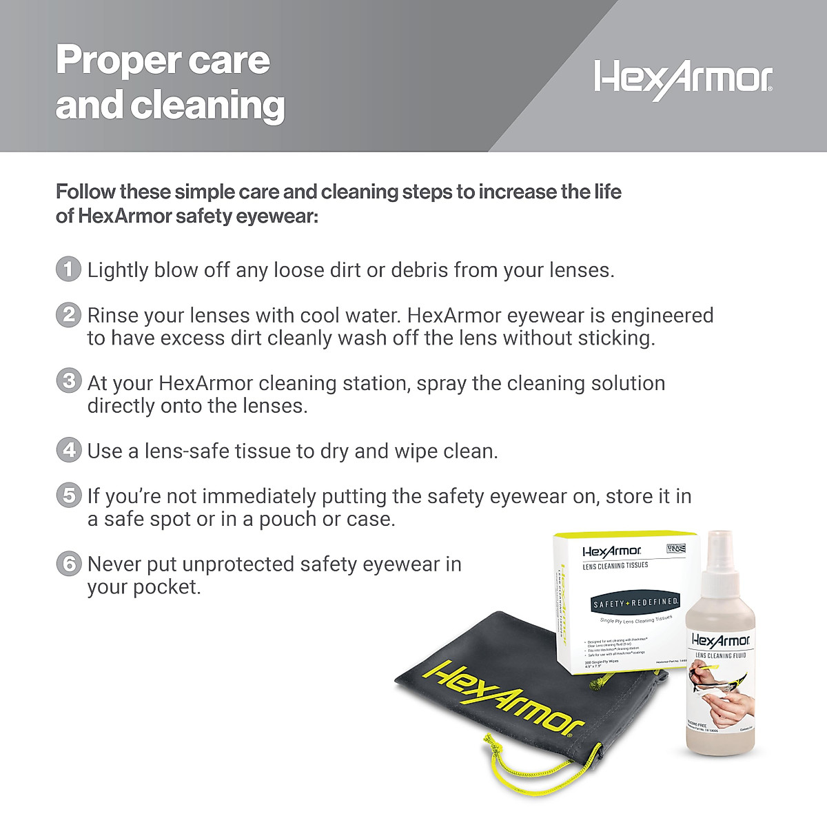 HexArmor VS300 Light Transition Anti-Fog and Scratch-Resistant ANSI Z87+ Safety Glasses for Men and Women, Single