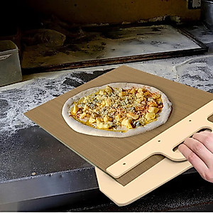 DASZERX® Pizza Smart Slider that Transfer Pizza Perfectly, Sliding Magic Premium Pizza Peel Slider, Pizza Paddle Slider With Handle & Baking Cloth Non-Stick Pizza