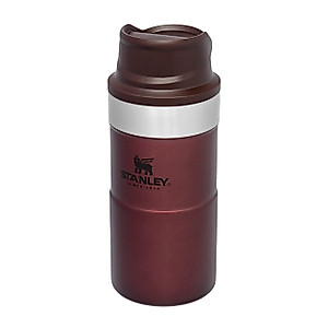 STANLEY Trigger Action Travel Mug 0.25L - Keeps Hot For 3 Hours - BPA-Free - Thermal Mug For Hot Drinks - Leakproof Reusable Coffee Cup - Dishwasher Safe - Wine