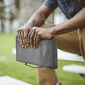 Set of 2 Bible Cover Cases for Men and Women Large & Medium Sizes by DEHITE