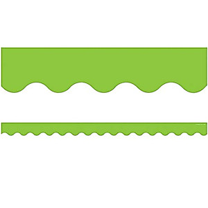 Teacher Created Resources Lime Scalloped Border Trim