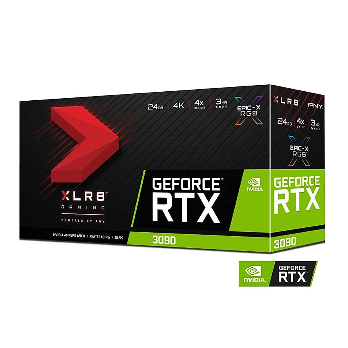 PNY GeForce RTX 3090 24GB XLR8 Gaming Uprising EPIC-X RGB Triple Fan Graphics Card (Renewed)