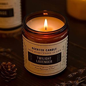 4 Pack Candles for Home Scented Sage and Lavender Candles Natural Soy Wax Relaxing Candle, Sage Candles for Cleansing House, House Warming Gifts New Home, Valentine's Day, Mother's Day Gift