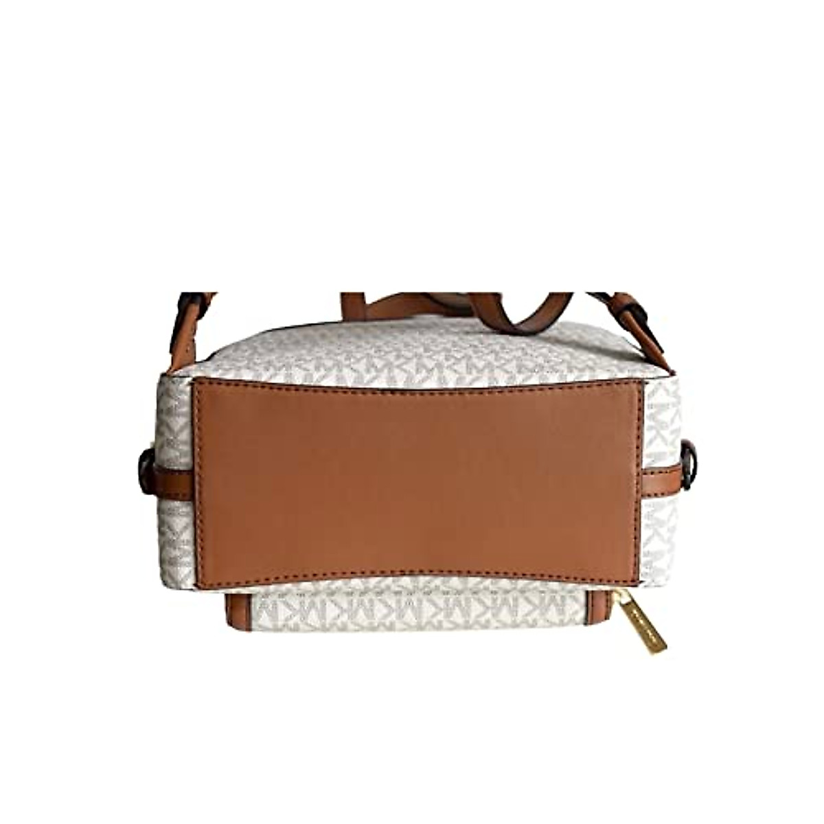 Michael Kors Abbey Jaycee Medium Backpack Vanilla Multi MK Signature