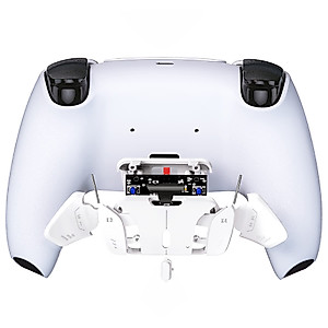 Turn Rise to RISE4 Kit – Redesigned White K1 K2 K3 K4 Back Buttons Housing & Remap PCB Board for PS5 Controller eXtremeRate Rise & RISE4 Remap kit - Controller & Other Rise Accessories NOT Included