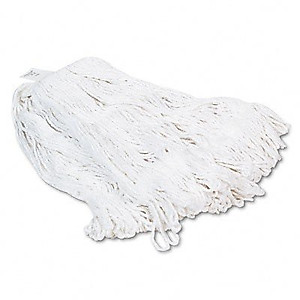 UNISAN Pro Loop Web/Tailband Wet Mop Head, Rayon, 24-Ounces, White (424R)