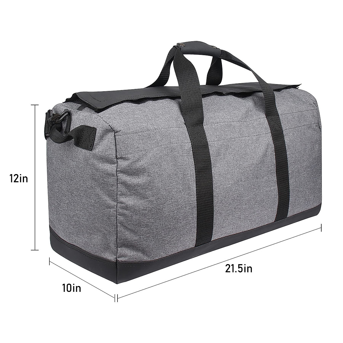 FIREDOG Smell Proof Duffle Bag, Large Smell Proof Bag for Travel Storage(21.5”x10”x12”)