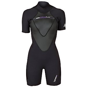 Hyperflex Wetsuits Women's Cyclone2 2.5mm Spring Suit, Black, 8 - Surfing, Windsurfing & Kiteboarding