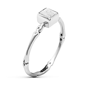 Koral Jewelry Cut Square Moonstone Stone Delicate Ring 925 Sterling Silver Vintage Boho Chic (7)