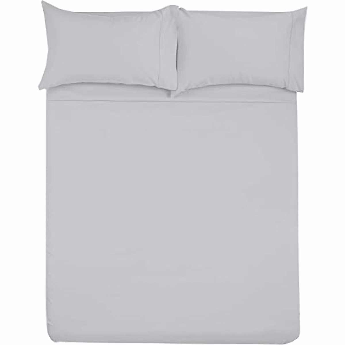 Microfiber RV Sheet Sets, 48x75 3/4 Full Bunk, Light Grey Solid, RV Bed Sheets for Campers, RV's & Travel Trailers Fit Mattress up to 8 Inch deep Motorhome RV Camping Sheets