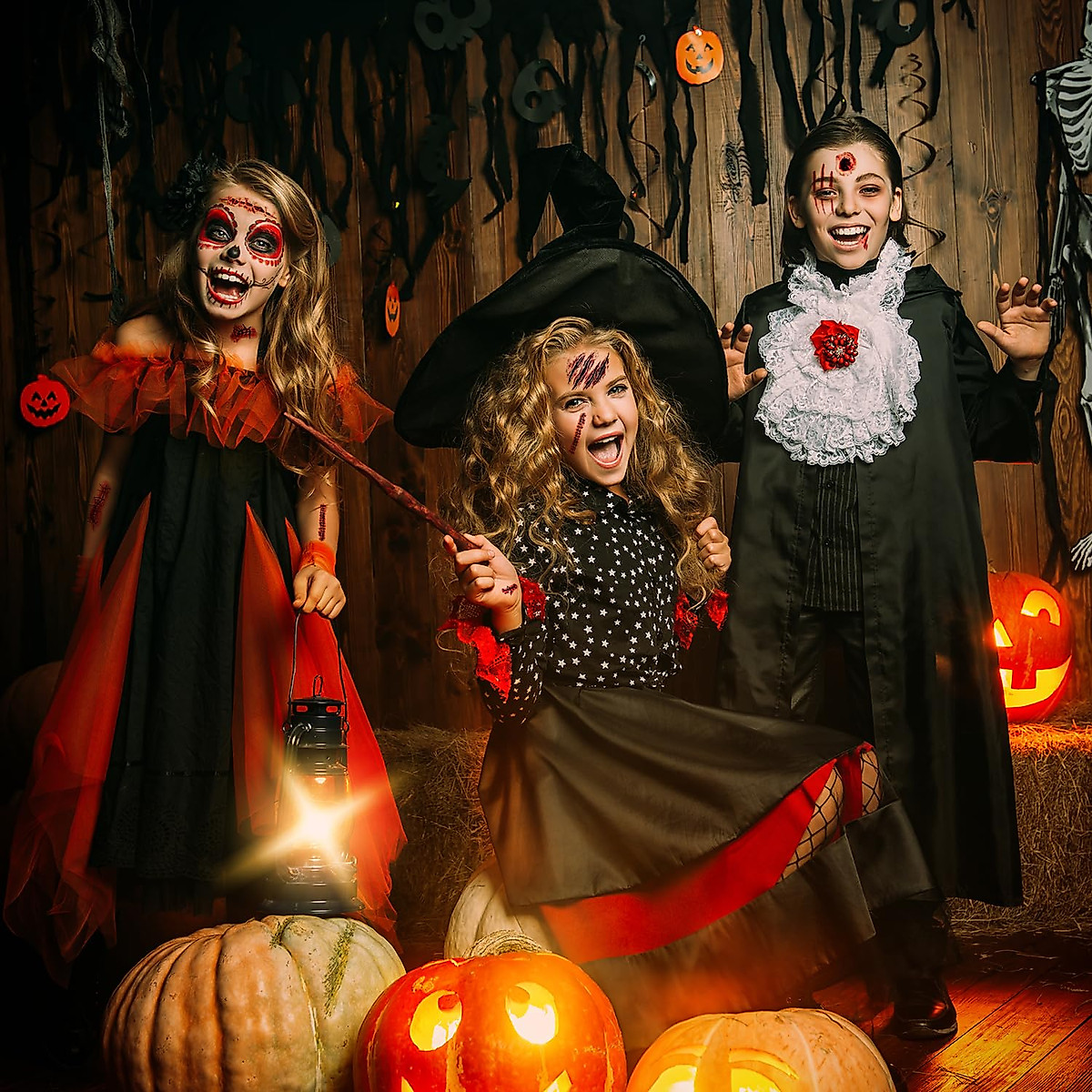 Zombie Scars Tattoos Bloody Scar with Fake Blood Costume Makeup Halloween Decorations Party Favor