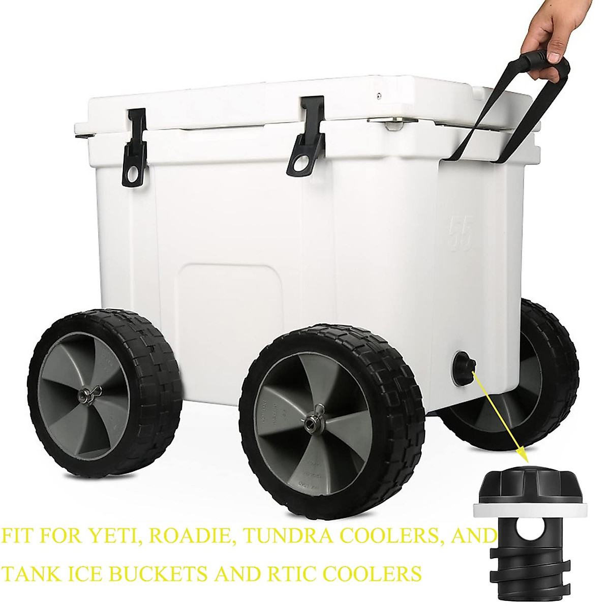 2 Pack Yeti Cooler Drain Plug Replacement Accessories - Compatible with Most Rotomolded Coolers - Leak-Proof Design