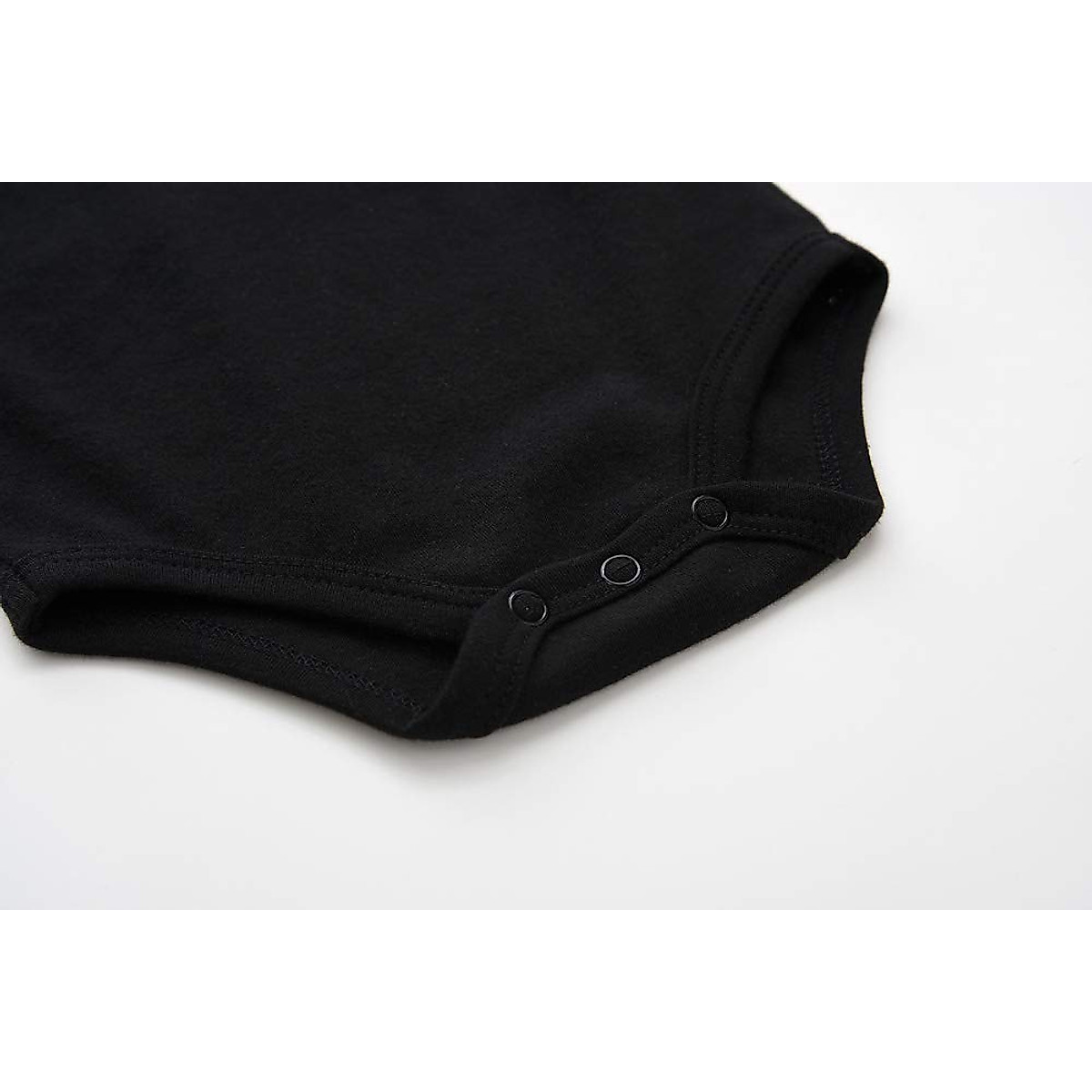 Teach Leanbh Infant Baby Polo Bodysuit Cotton Long Sleeve Pure Color Shirt 3-24 Months (12 Months, White)