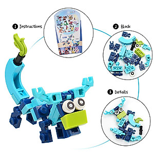 Party Favors for Kids Goodie Bag Fillers, 12 Animals Building Blocks Birthday Party Supplies Gifts Prizes Stocking Stuffers , STEM Educational Toys Easter Gift for Boys Girls