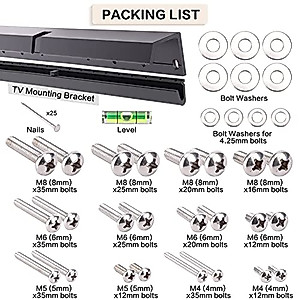 No Stud TV Wall Mount for 12-55 Inch TVs, No Drill Studless TV Drywall Mount with Max VESA 400x400mm Weight up to 100 lbs, Easy Install with All Hardware Included