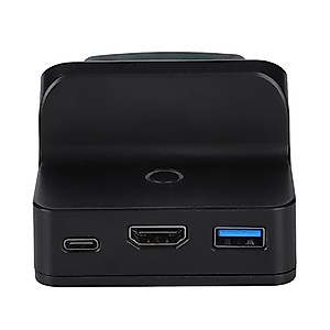 DERCLIVE HDMI 2. 0A Portable Charging Dock Bracket TV Video Converter for Nintendo Switch