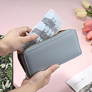 Hipiwe Clear Storage Box With Lid Daily Contact Lens Organizer Plastic Flat Storage Containers for Pens Makeup Hobby Art Craft Organizer Portable Storage Case for Travel,2 Packs