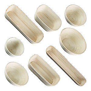 Frieling Round Proofing Basket, Brotform Bread Rising Banneton and Serving Basket, 10-Inch