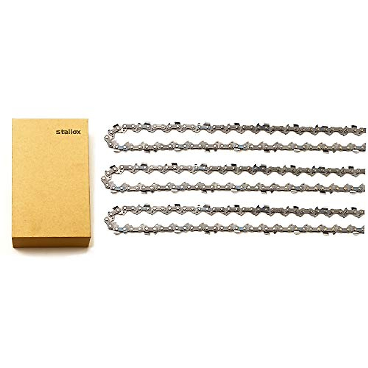 tallox 3 Pack 16" Chainsaw Chains 3/8 LP .050" 56 Drive Links fits Craftsman, Echo, Homelite, Poulan, Remington