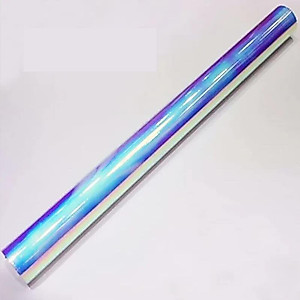 Holographic Rainbow Neo Chrome Car Vinyl Wrap Gloss Air Bubble Free Adhesive Decal Sticker Film Sheet DIY